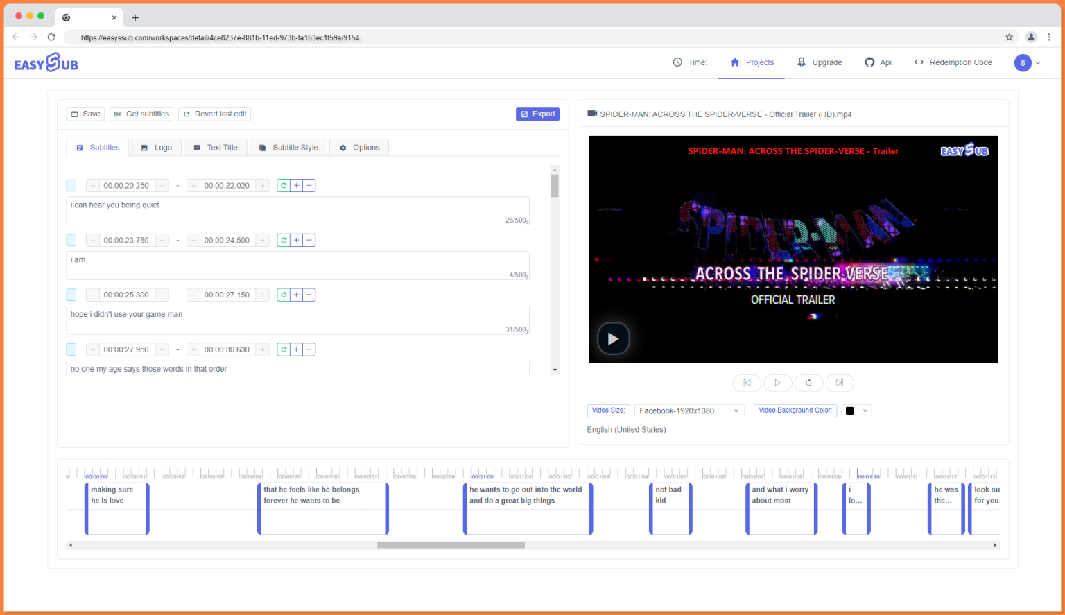 Gerador de legendas AI online - Adicione legendas via AI - EASYSUB
