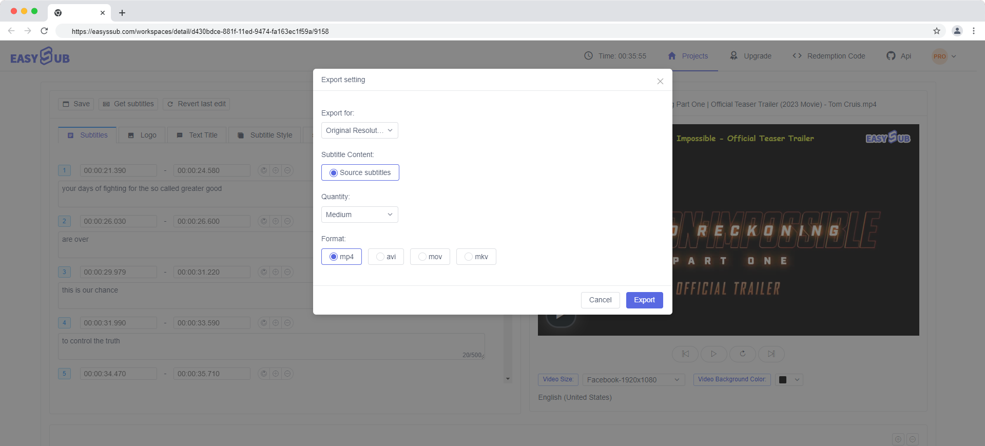 AI Subtitle Generators Online Free - EASYSSUB.COM