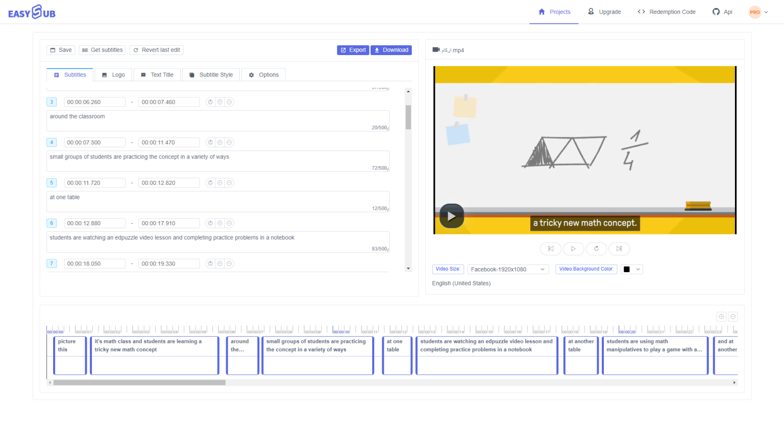 AI Caption Generator - Add Captions to Videos - EASYSSUB.COM